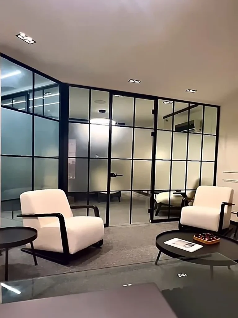 پارتیشن شیشه ای - پروژه چابهار - novel glass